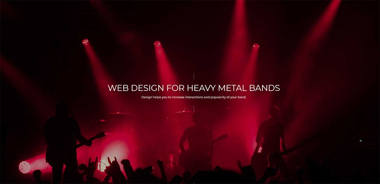 Heavy Metal Web Design for your digital platform